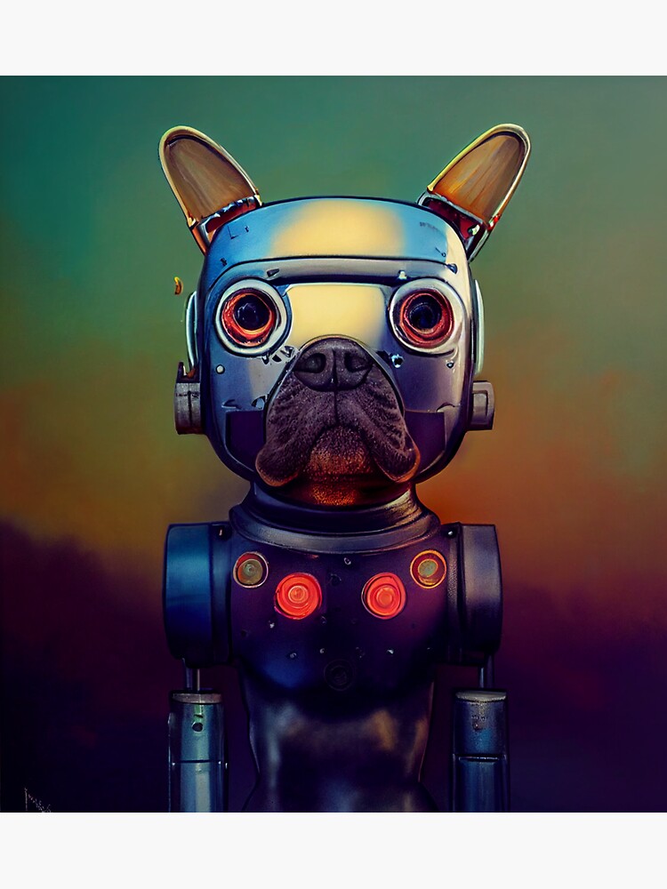 "Robot doggo" Sticker for Sale by FuturistDesigns | Redbubble