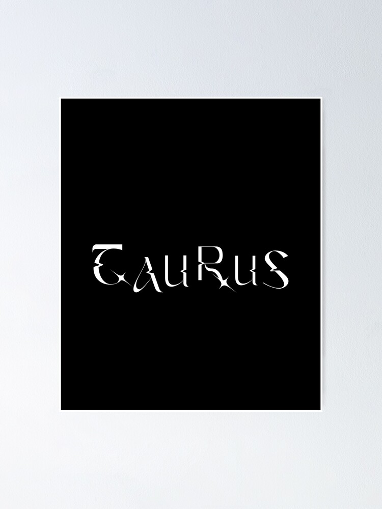 "Modern Taurus Sign Holoscope - Aesthetic Taurus" Poster for Sale by ...