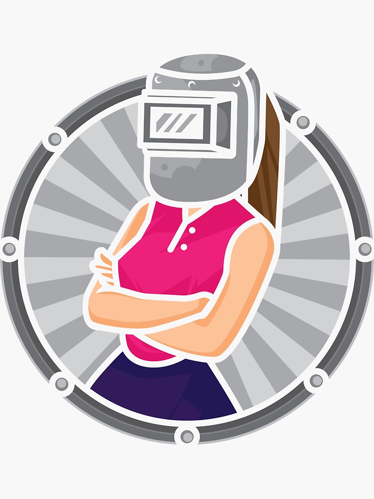 "Woman Welding Mother Welder Women Smithing" Sticker for Sale by DoSt ...