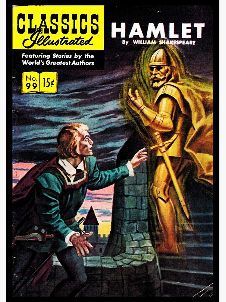 "HIGH RESOLUTION Hamlet William Shakespeare Vintage Comic Book Cover ...