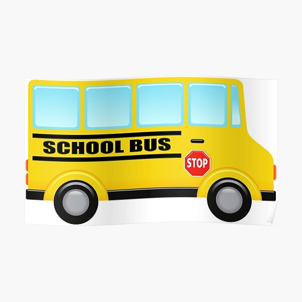 "4 Window School Bus" Poster for Sale by SpecialVectors | Redbubble