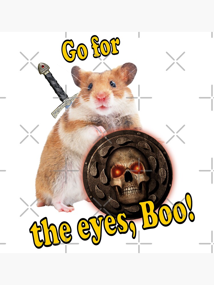 "Go for the eyes Boo, Minsc and Boo" Sticker for Sale by Mdesign-Art ...