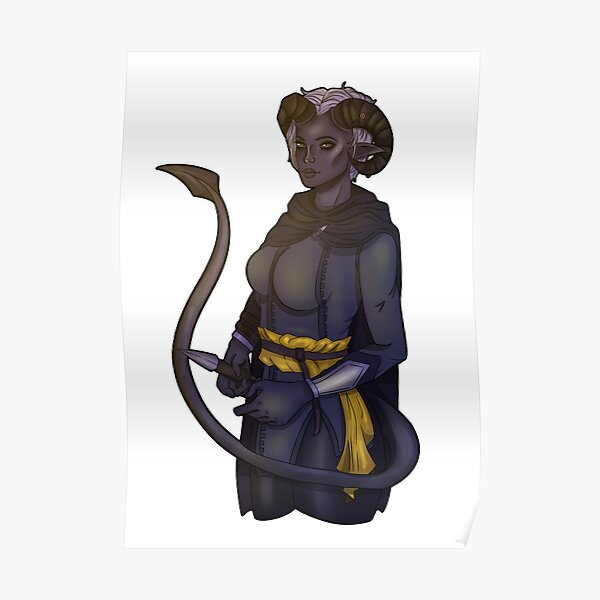 "Tiefling bard" Poster for Sale by emmaffion | Redbubble