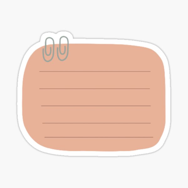 "Brown Blank Note" Sticker for Sale by ancreatives1 | Redbubble