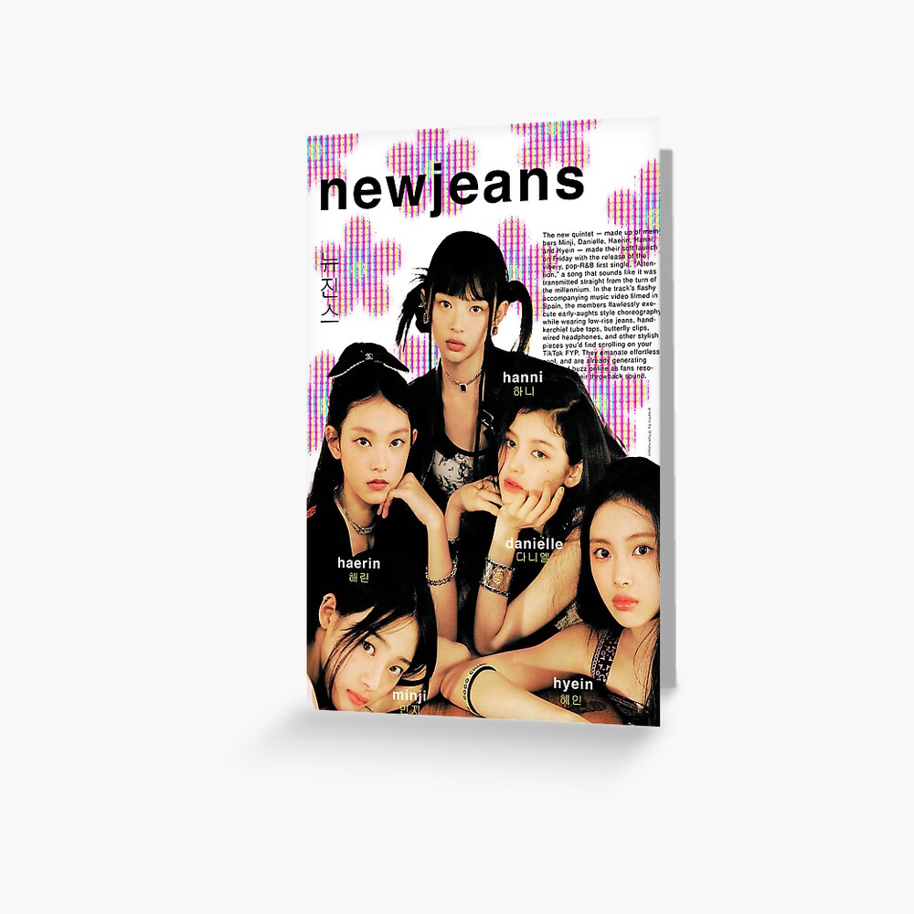 "NewJeans poster" Greeting Card for Sale by itsbonnyhere | Redbubble