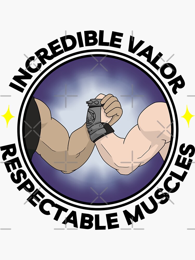 "Respectable Muscles!" Sticker for Sale by Berben | Redbubble