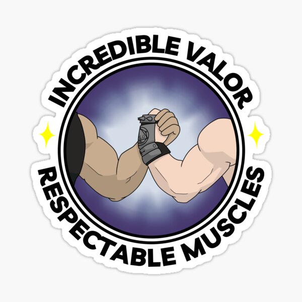 Pegatina «Músculos respetables!» de Berben | Redbubble