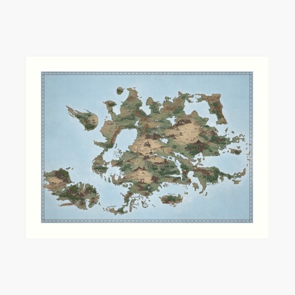 "Path of Exile map of Wraeclast" Art Print for Sale by NerdyMaps ...