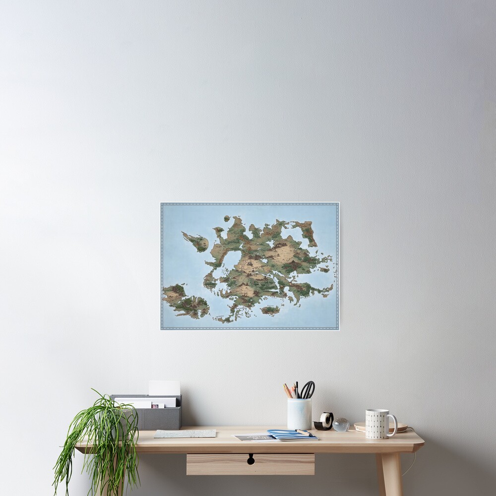 "Path of Exile map of Wraeclast" Poster for Sale by NerdyMaps | Redbubble