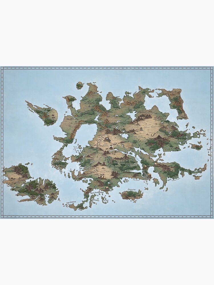 "Path of Exile map of Wraeclast" Poster for Sale by NerdyMaps | Redbubble