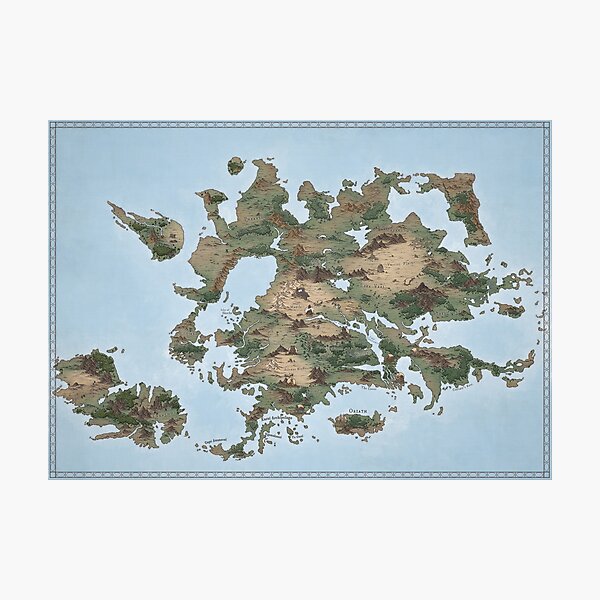 "Path of Exile map of Wraeclast" Photographic Print for Sale by ...