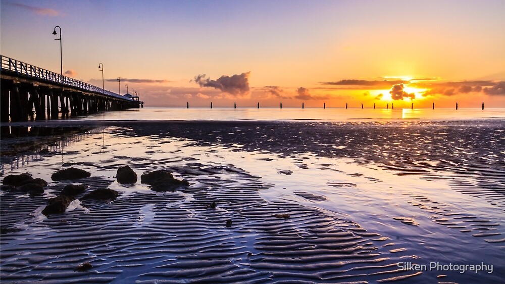 "Dawn at Shorncliffe Beach" by Silken Photography | Redbubble