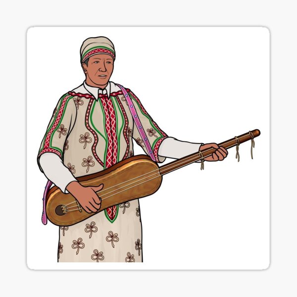 "moroccan tradition music art gnawa style for adult and kids " Sticker ...