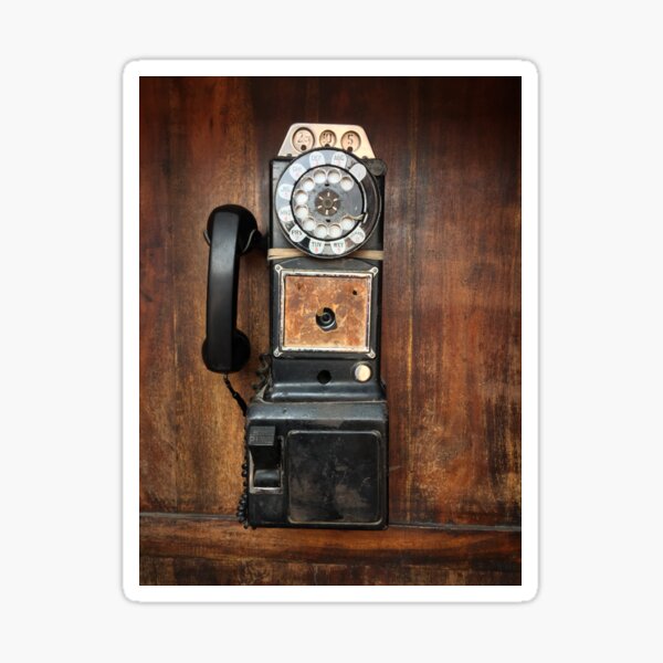 "Antique Telephone " Sticker for Sale by Krunk6 | Redbubble