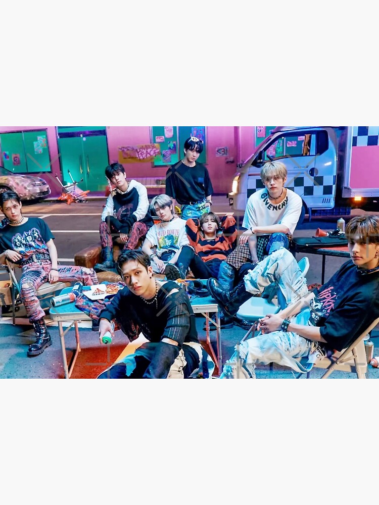 Póster «Maxident STRAY KIDS SKZ LOGO kpop círculo firmas autógrafos» de ...