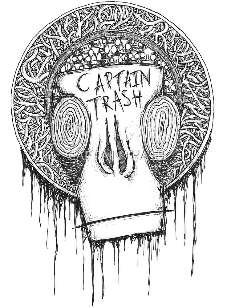 "Captain Trash" by CAPTAIN TRASH | Redbubble