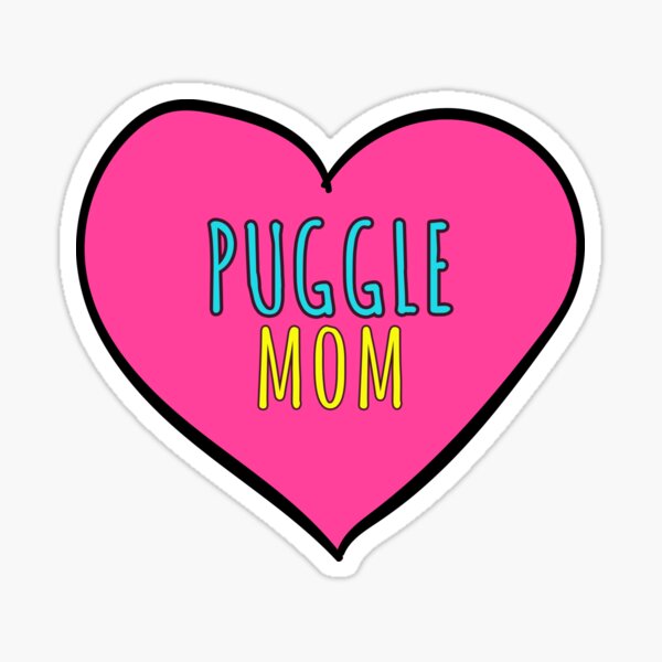 "Puggle" Sticker for Sale by Leila-Burtuqali | Redbubble