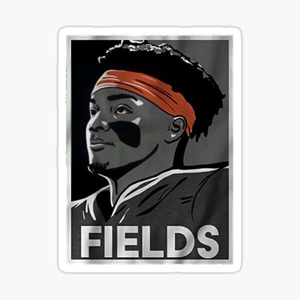 "Justin Fields " Sticker for Sale by Linenfoxx | Redbubble