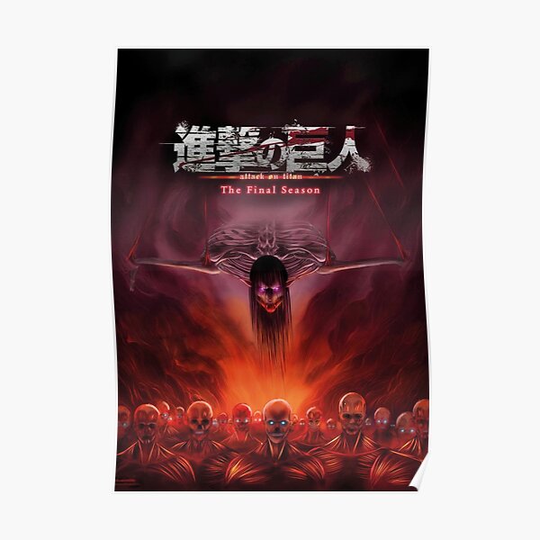 "Attack on titan Rumbling" Poster for Sale by SeerEmperor | Redbubble