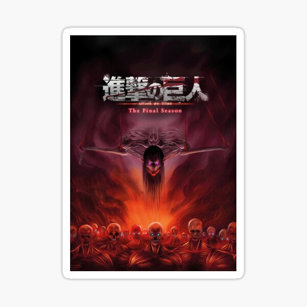 "Attack on titan Rumbling" Sticker for Sale by SeerEmperor | Redbubble