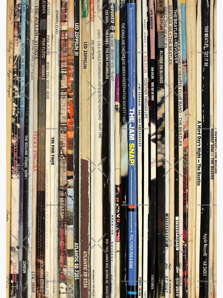 "Classic Rock Vinyl Records " Spiral Notebook for Sale by Iheartrecords ...