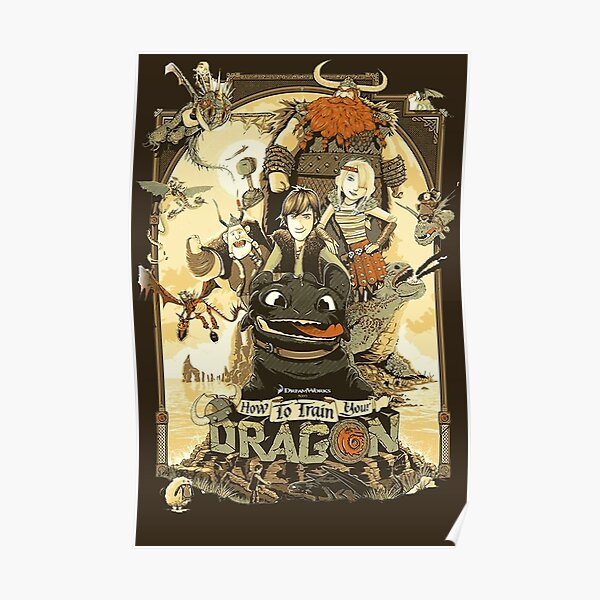 "How To Train Your Dragon Poster " Poster for Sale by rizalestela9 ...