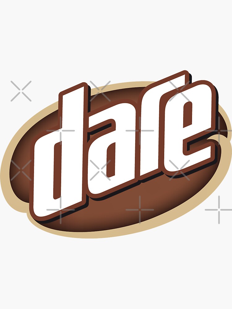 "Dare Iced Coffee Logo" Sticker for Sale by lewismate | Redbubble