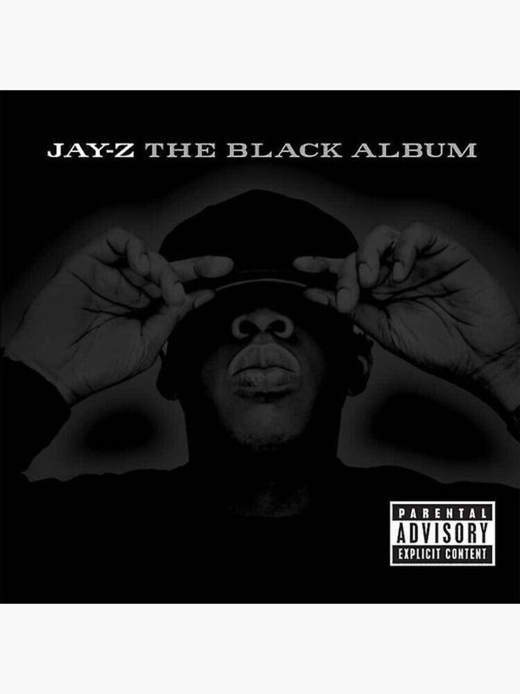 "Jay-Z - Black Album Poster" Sticker for Sale by rizalestela9 | Redbubble