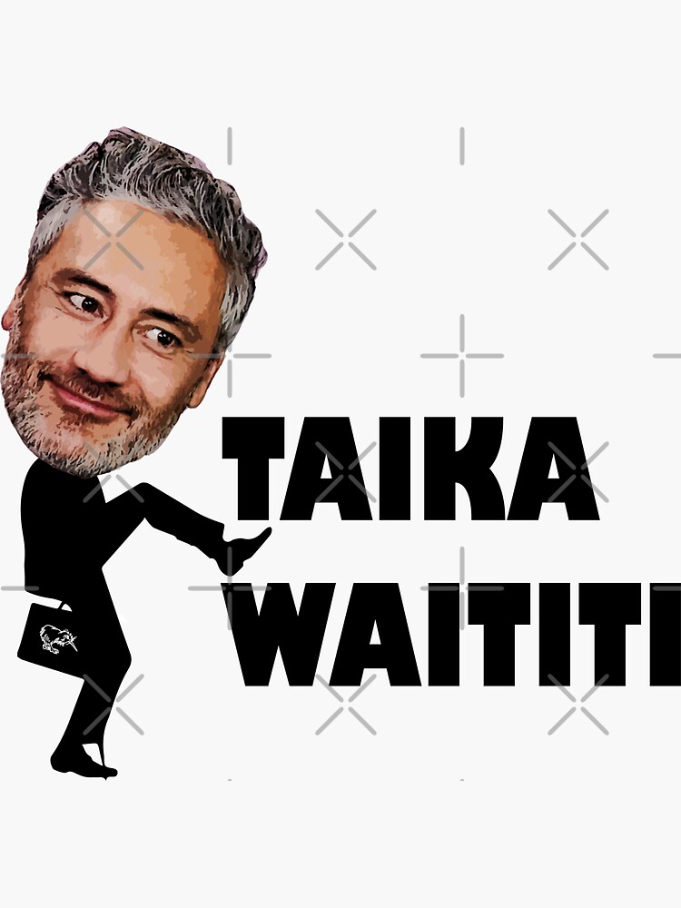 "Taika Waititi ministry of funny walks design no.1 " Sticker for Sale by Tellytubes | Redbubble