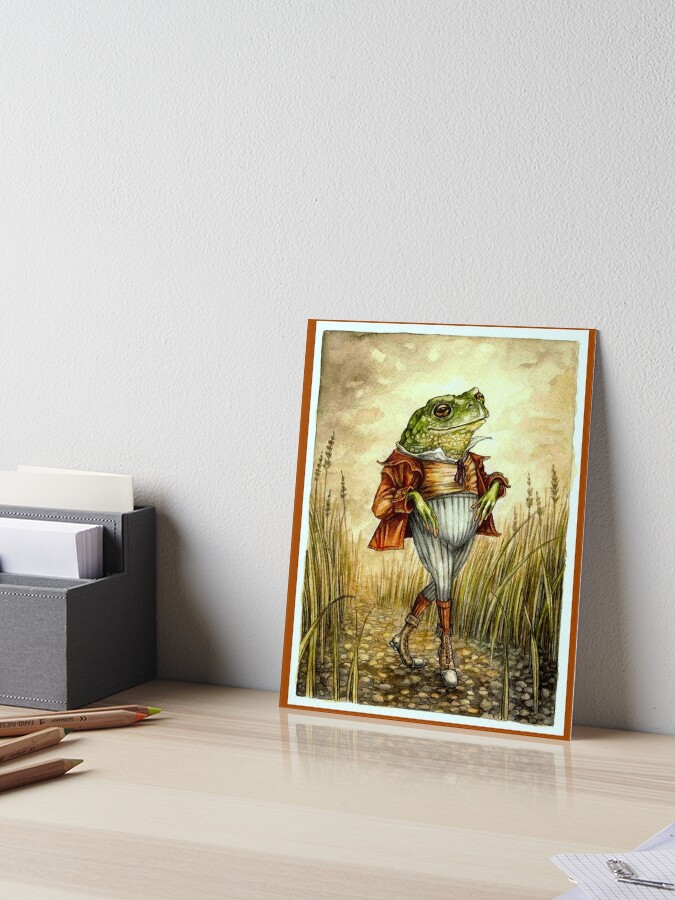 "MISTER FROG : Taking a Walk through the Bull Rushes Print" Art Board ...