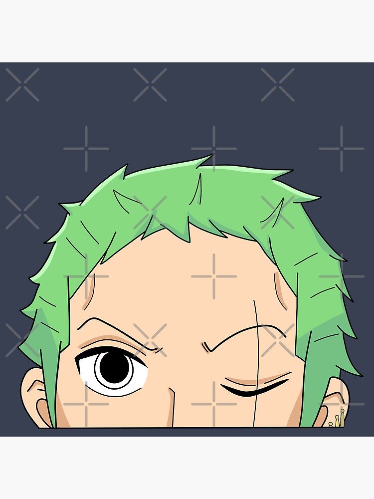 "Anime car stickers window | Roronoa zoro car decal | Anime peeking ...