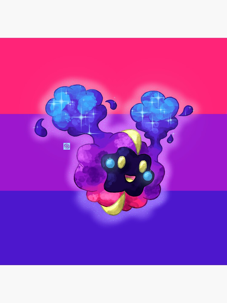 "Bi Pride Cosmog" Sticker for Sale by vitriolicbumblr | Redbubble