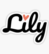 Lily Name Stickers | Redbubble