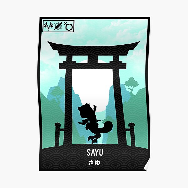 "Sayu Torii Gate | Genshin Impact" Poster for Sale by B-love | Redbubble