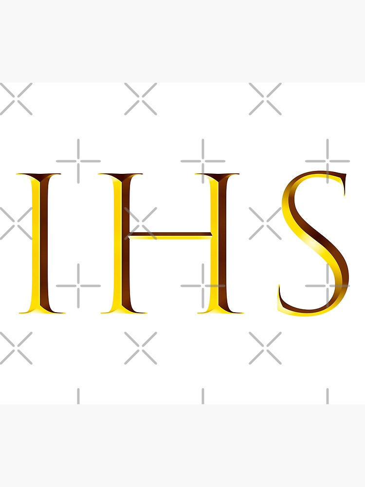 "Jesus IHS" Poster for Sale by backinblackph | Redbubble
