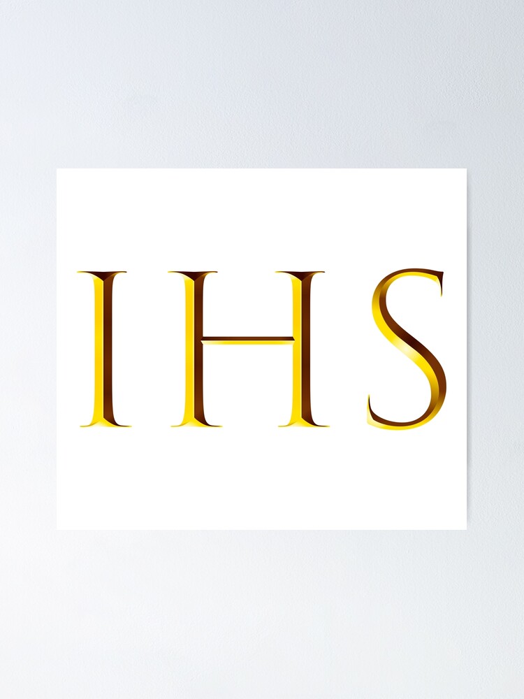 "Jesus IHS" Poster for Sale by backinblackph | Redbubble