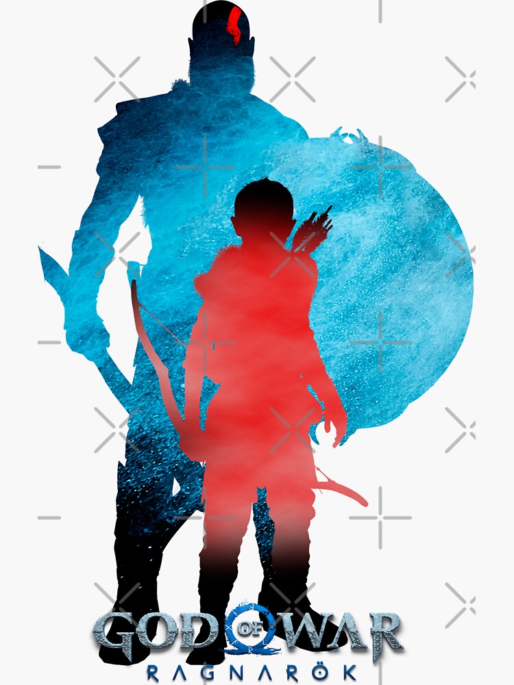 "god of war ragnarok colors" Sticker for Sale by kaandalf | Redbubble
