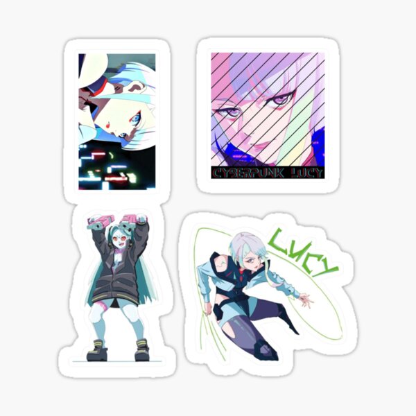 "Cyberpunk Edgeruners Lucy" Sticker for Sale by elmAhdi210 | Redbubble
