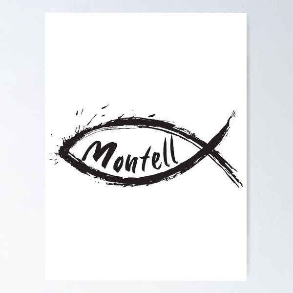 "Montell Fish - Dark Ichthys" Poster for Sale by LatterDaze | Redbubble