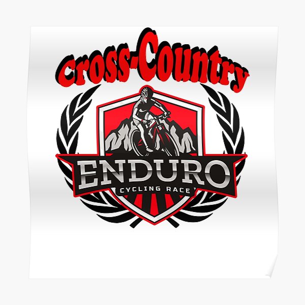 "Cross Country Enduro CYCLING Race" Poster for Sale by designfranz ...