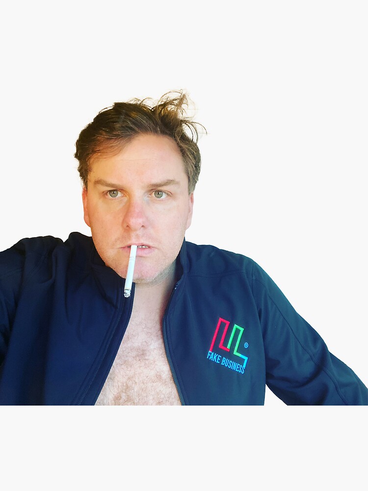 "Fake Business with Tim J. Dillon" Sticker for Sale by NostalgiacNT ...