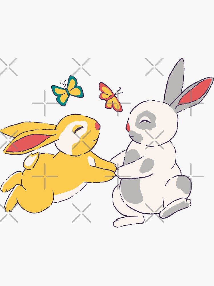 "Cute Cottage Core Rabbit Valentine - Fairycore " Sticker for Sale by ...
