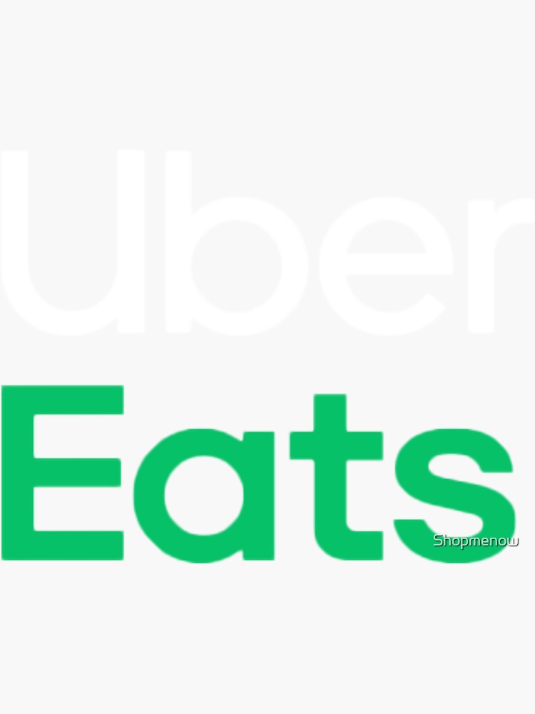 "Uber Eats" Sticker for Sale by Shopmenow | Redbubble