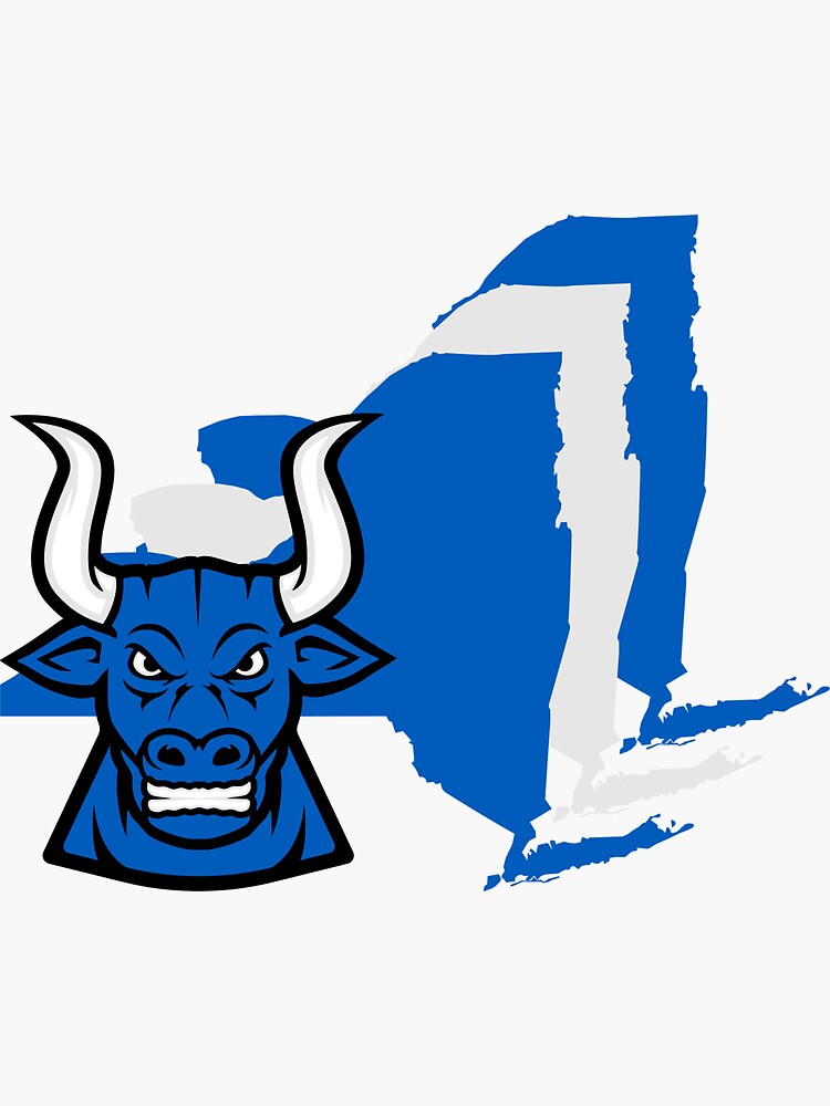 "New York Border, Bulls" Sticker for Sale by LatterDaze | Redbubble