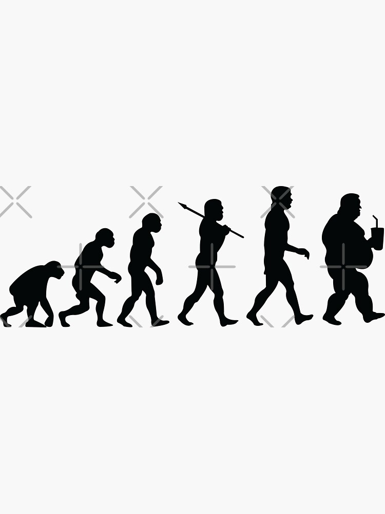 "Sapiens,Human Evolution,Humankind" Sticker for Sale by stamppiyathat ...