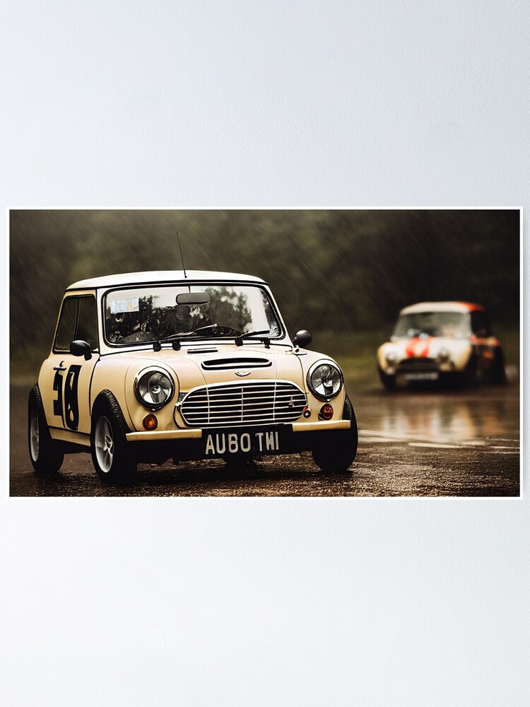"Classic Mini Rallye" Poster for Sale by Expedition-AI | Redbubble