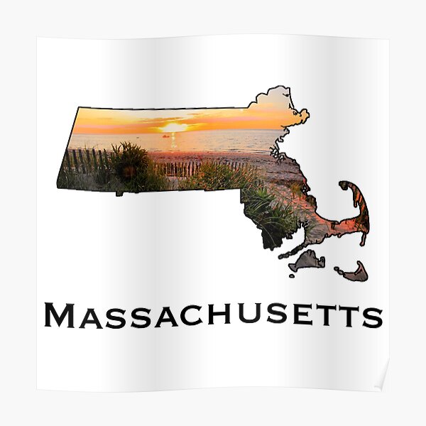 "Massachusetts State" Poster for Sale by tjbrock2 | Redbubble