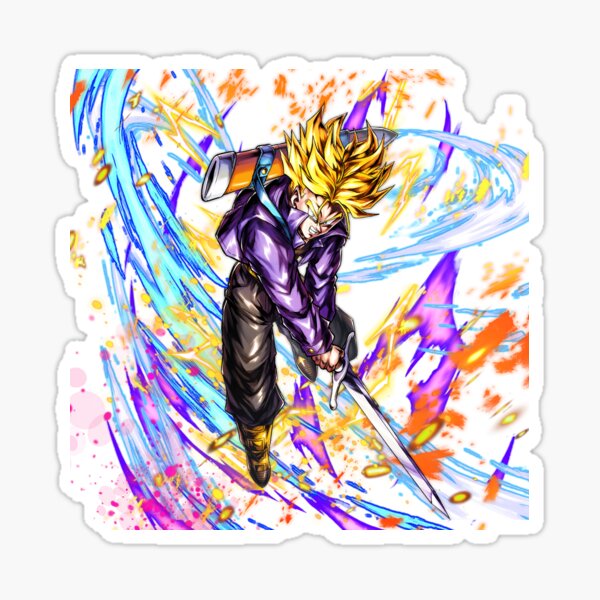"TRUNKS SSJ " Sticker for Sale by TavPictures | Redbubble