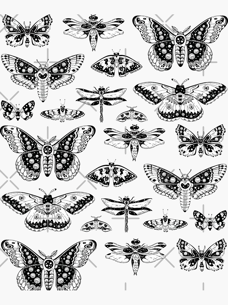 "Moth Sweatshirt Goblincore" Sticker for Sale by smokeynakata | Redbubble