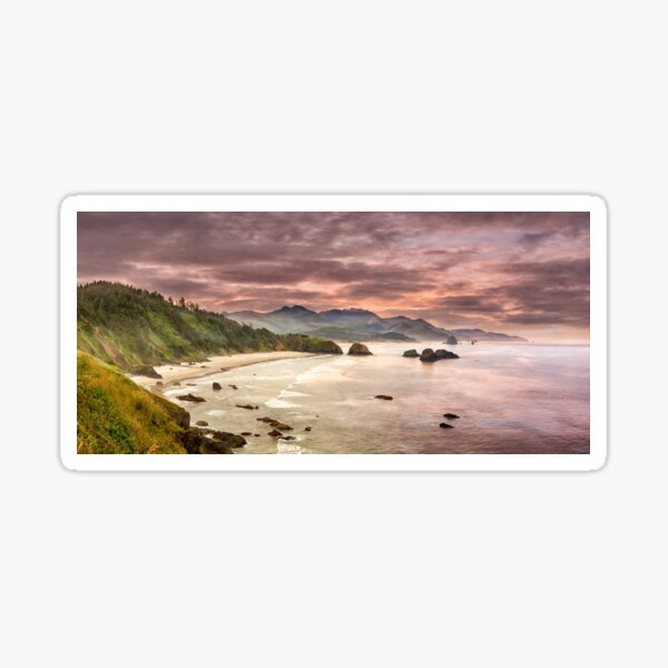 "Crescent Beach from Ecola State Park" Sticker by davidgnsx1 | Redbubble